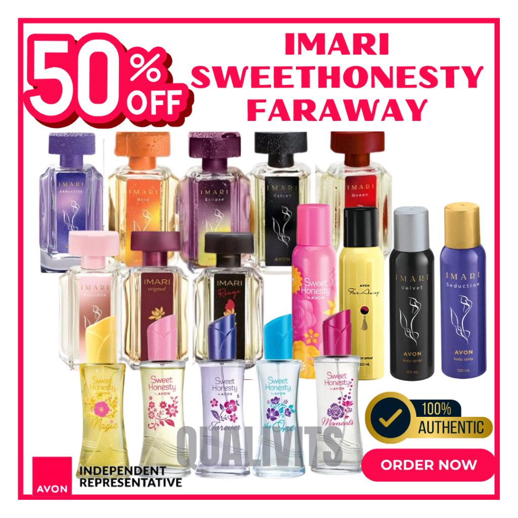 AVON Imari Sweet Honesty Far Away Long lasting Perfumes Fragrances for ...