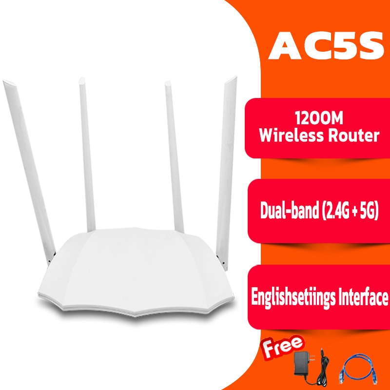 （USED） AC1200M Smart Dual Band 2.4GHZ 5GHZ Wifi Router(English Version ...