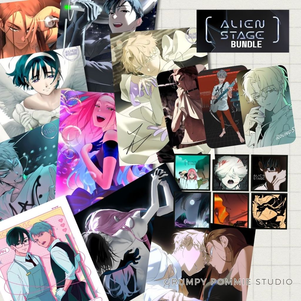 ALIEN STAGE Fan Merch Bundle - Art Print / Photocards / Stickers ...