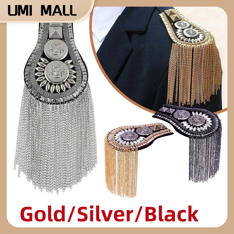 1pcs Epaulettes Shoulder Jewelry Tassel Handmade Rhinestones Epaulette ...