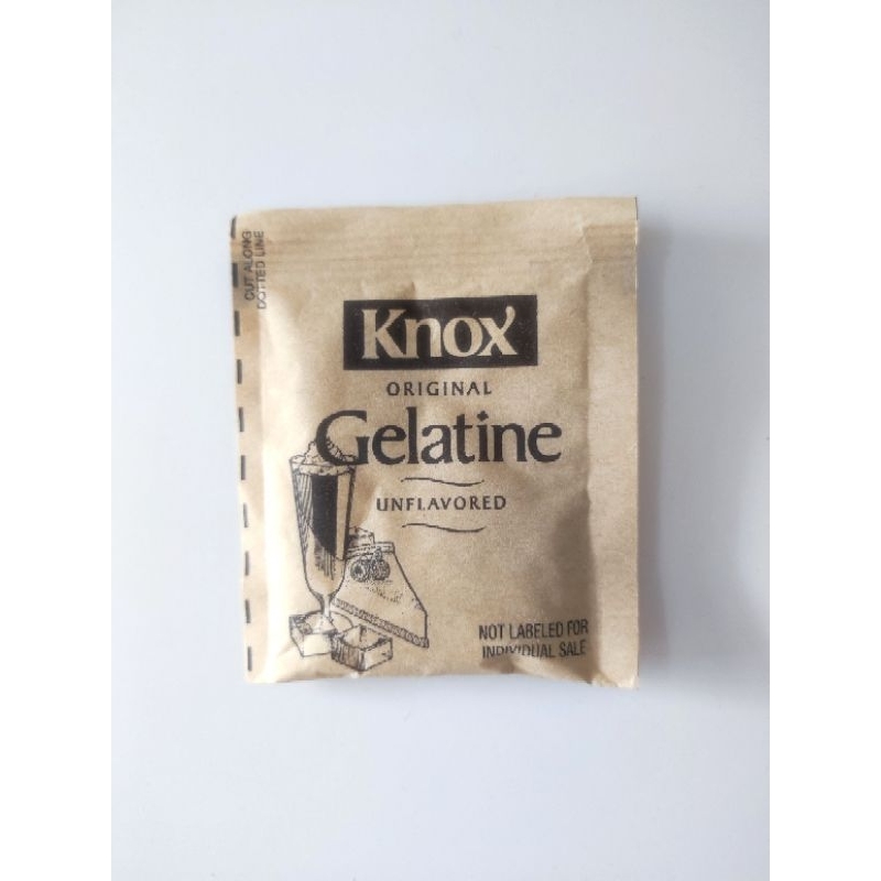 Knox Original Gelatine Unflavored 7 gram sachet | Shopee Philippines