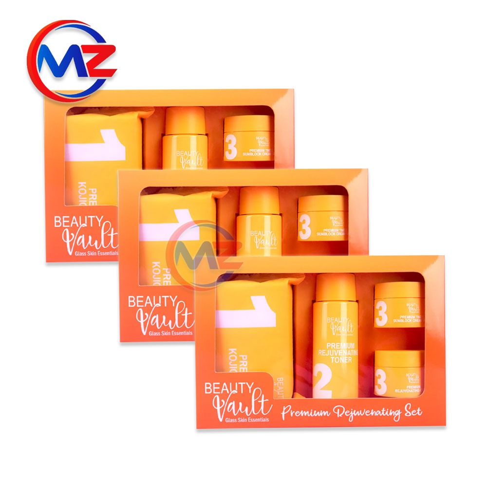 ( SET OF 3 ) ORIGINAL Beauty Vault Glass Skin Essentials Rejuvenating ...