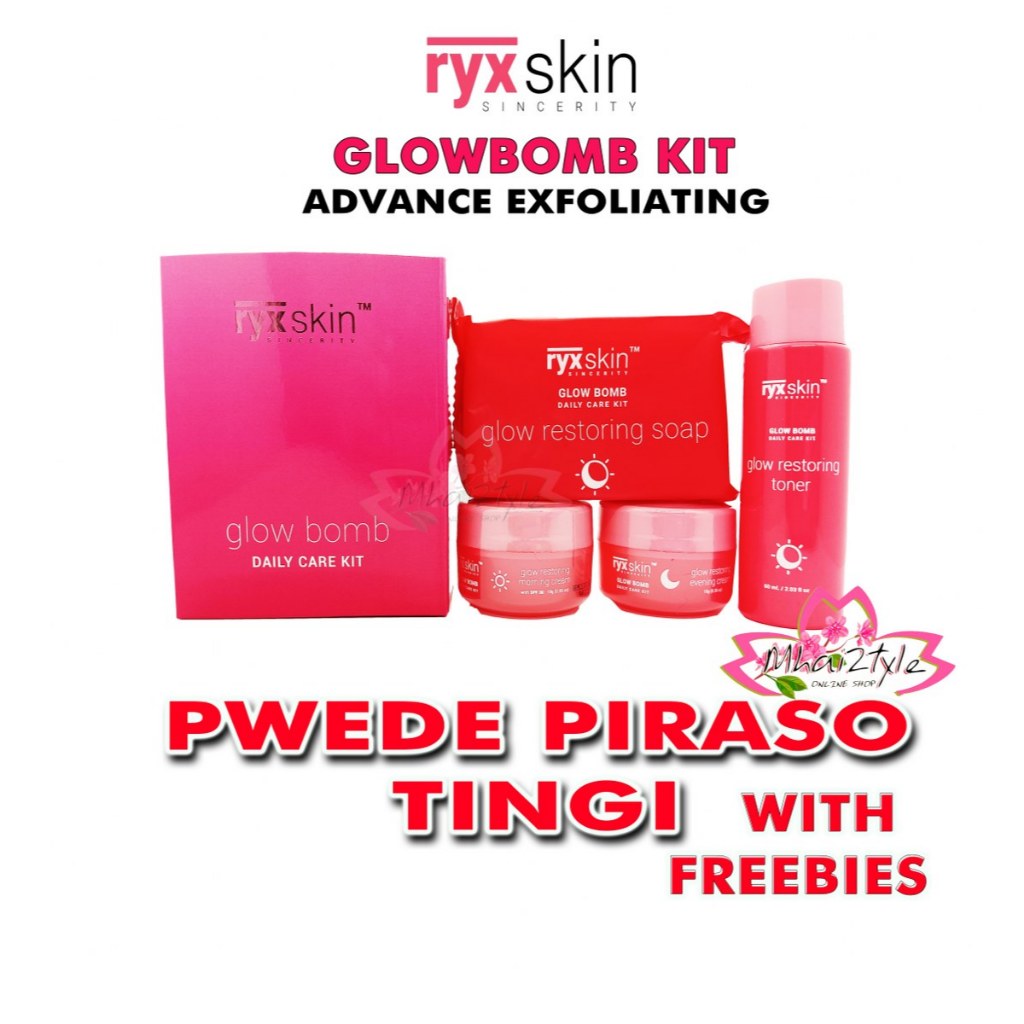 Glow Bomb Daily Care Kit Ryx Clear Bomb Advanced Exfoliating Kit, OG ...