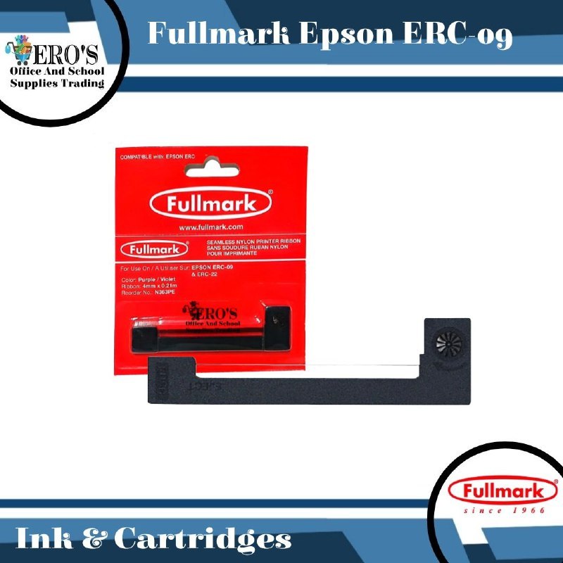 Fullmark Seamless Nylon Printer Film Ribbon EPSON ERC -09/22 -Black ...