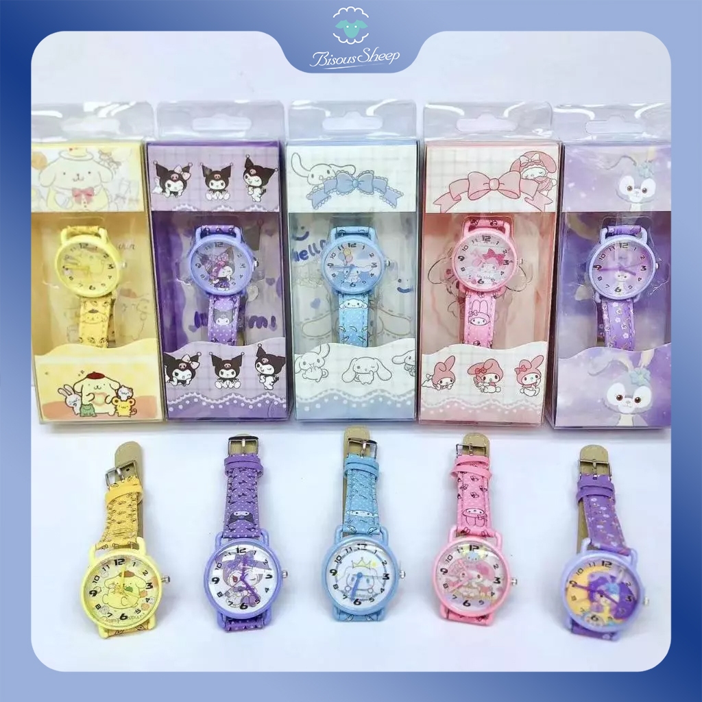 kuromi watch for kids with box melody Cinnamoroll Elementary School kid ...