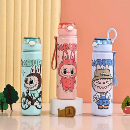 800ml Labubu Transparent Fashion Water Cup for Kids Drinkle Bottle (BPA ...