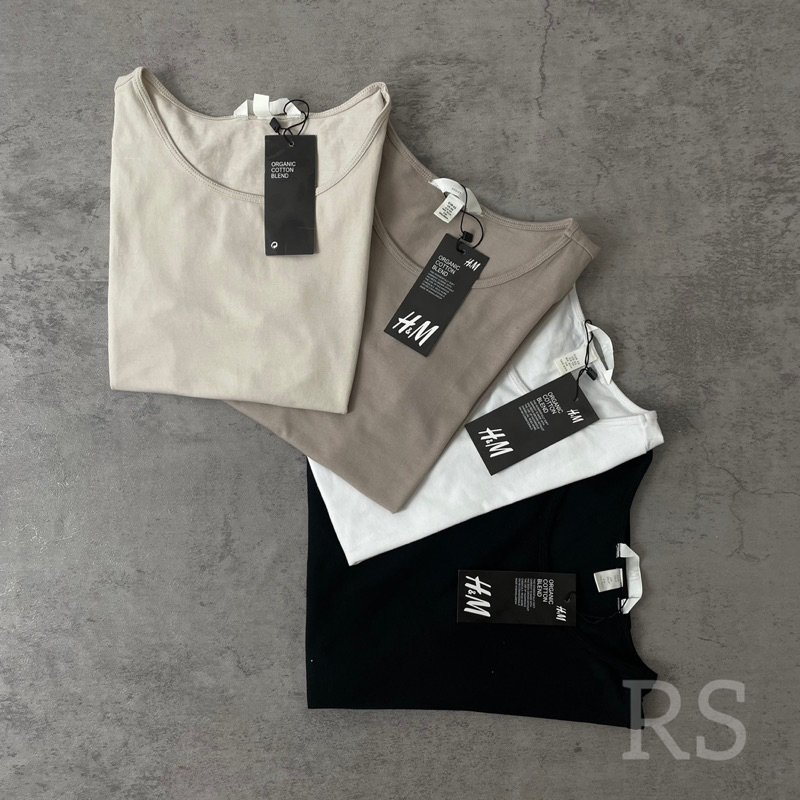 H&M Basic Woman T-Shirt Authentic Overruns | Shopee Philippines