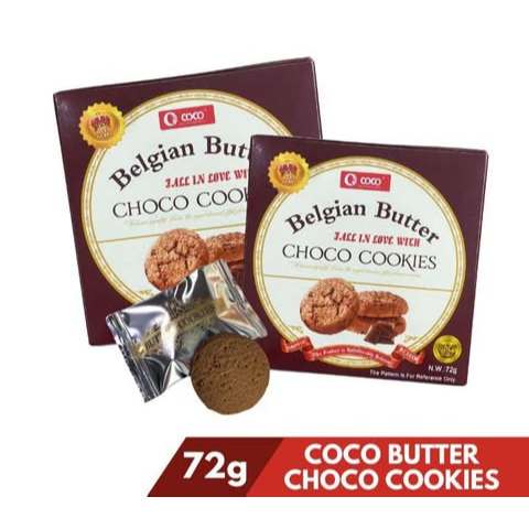 Coco Belgian Butter Choco Cookies 72g | Shopee Philippines