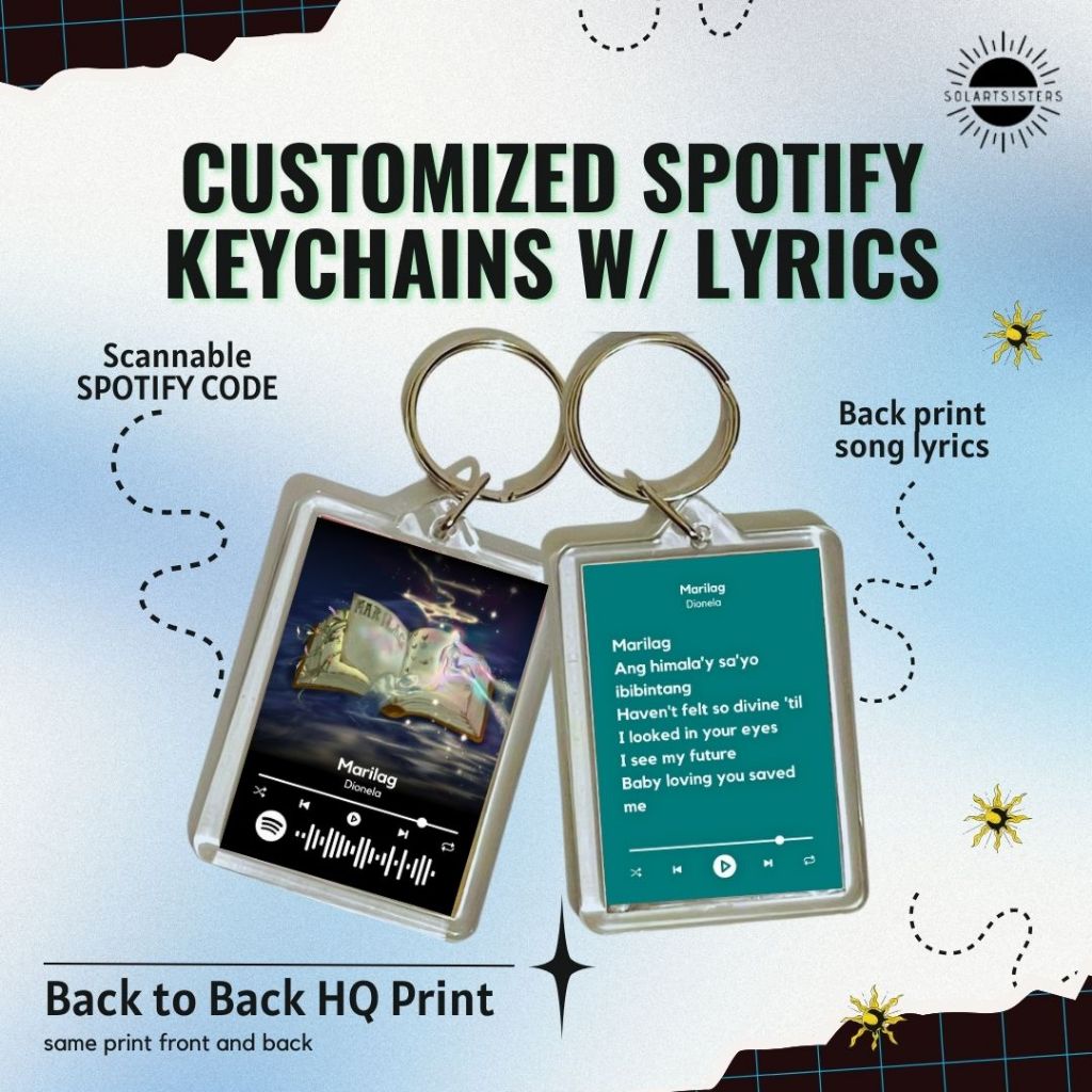 Customized Spotify Keychains Scannable Code CHECK DESCRIPTION Gift anik ...