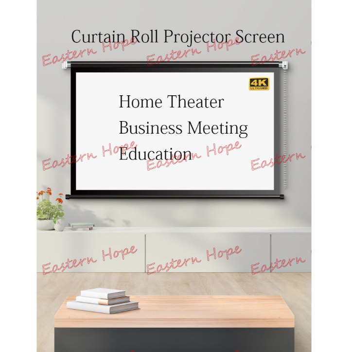 Curtain Roll Projection Screen Fiberglass Blackout Curtain Projector ...