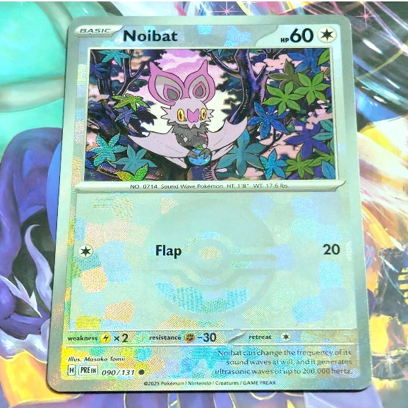 Pokemon TCG Noibat Prismatic Evolutions Pokeball Reverse Holo | Shopee ...