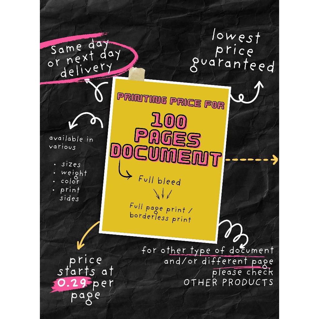 PISO print - Colored / B&W - Inkjet - 100 pages (S) - Full bleed - Full ...