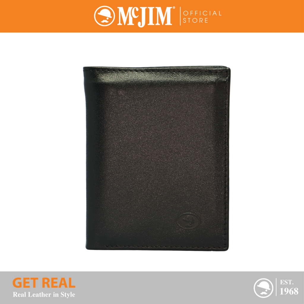 McJim Billfold Wallet with Flap (Soft Cow Leather) | Shopee Philippines