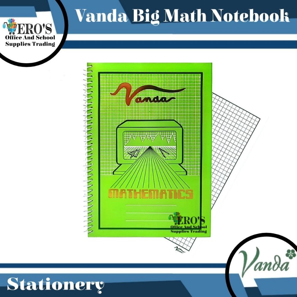 Vanda Math Graphing Big Notebook (Spiral) | Shopee Philippines