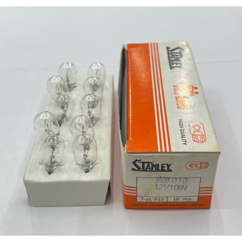STANLEY ORIGINAL WINKER BULB WB010 (T13) 12V10W SOLD PER BOX (10PCS/BOX ...