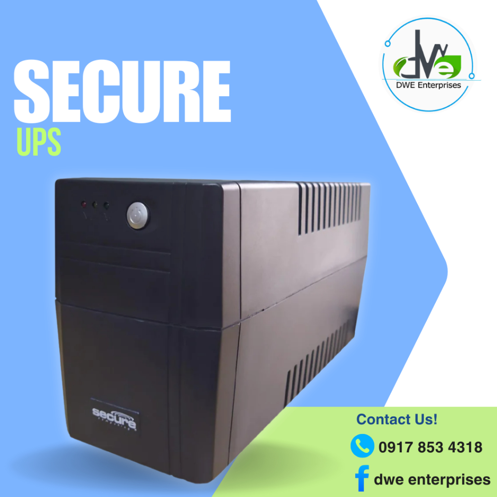 Secure 650va Uninterruptible UPS Black | Shopee Philippines