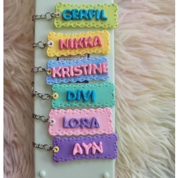 Personalized Name Tag Handmade Souvenirs Keychain Name Tag Souvenir ...
