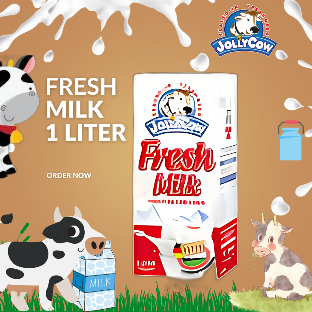 Jolly Cow Fresh Milk 1L - Pure Creamy Goodness from Happy Cows ...