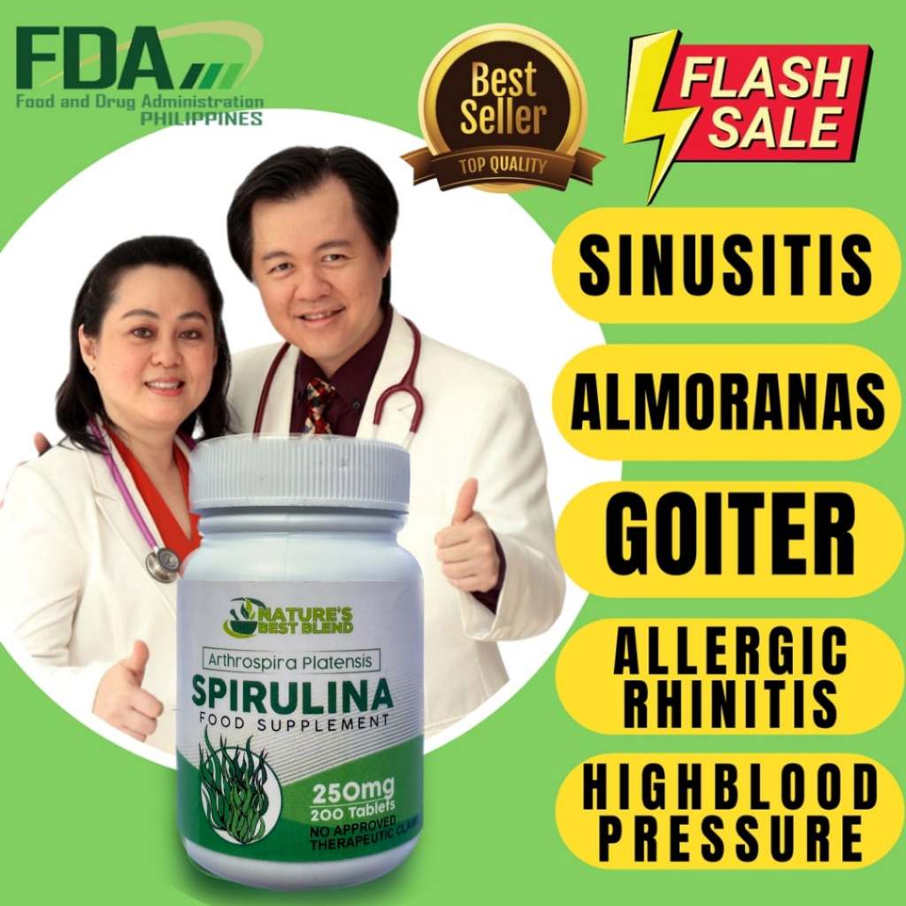 200 Tablets Spirulina Food Supplement with Probiotics for Diabetes ...