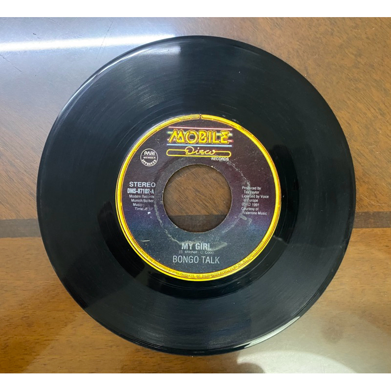 BONGO TALK - MY GIRL - Philippines Original Pop Rock Music Vinyl Plaka ...
