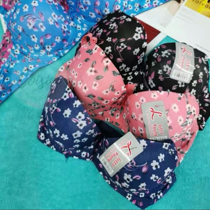 3 pcs Assorted Color Cup A/Cup B Bargain Bra Women Lingerie with wired ...