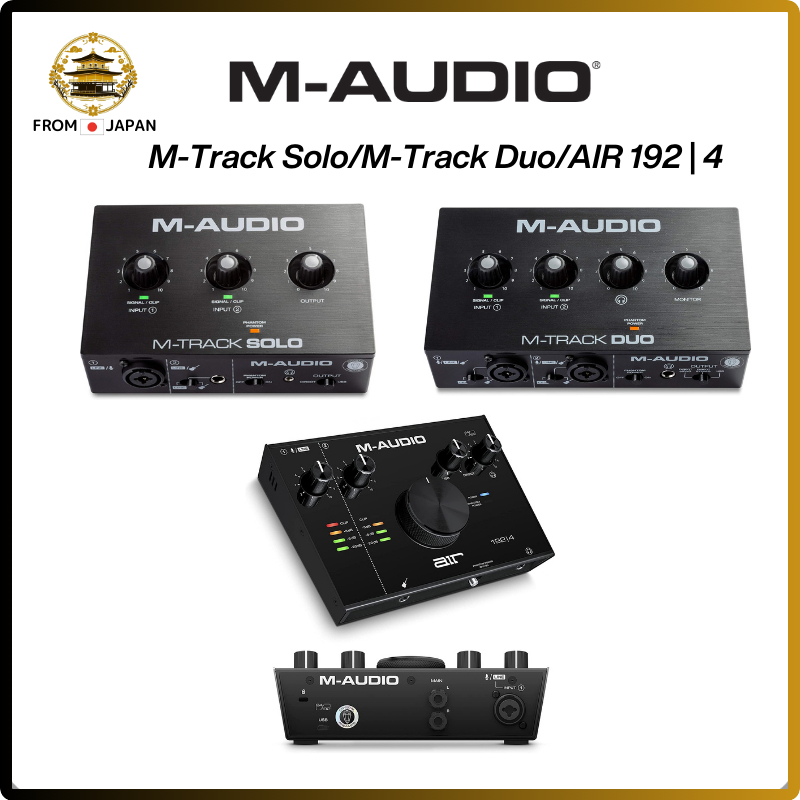 M-Audio Audio Interface M-Track Solo/M-Track Duo/AIR 192 | 4 with music ...