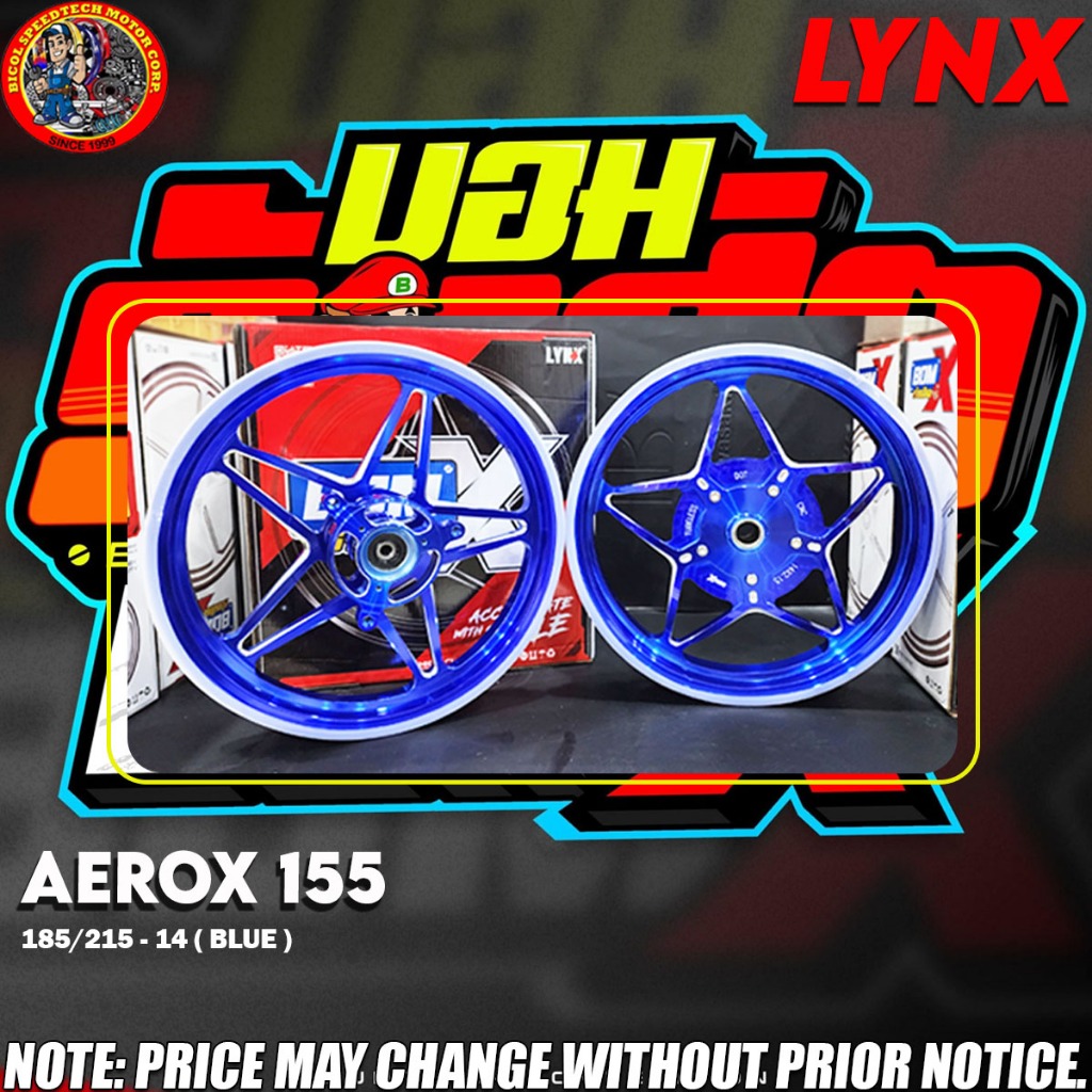 BOM RANGSIT MAGS AEROX 155 BOM-X LYNX 185/215 -14 BLUE (CM02MAC ...