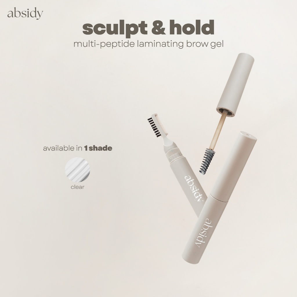 Absidy Sculpt & Hold Multi-Peptide Laminating 3in1 Brow Gel Clear ...