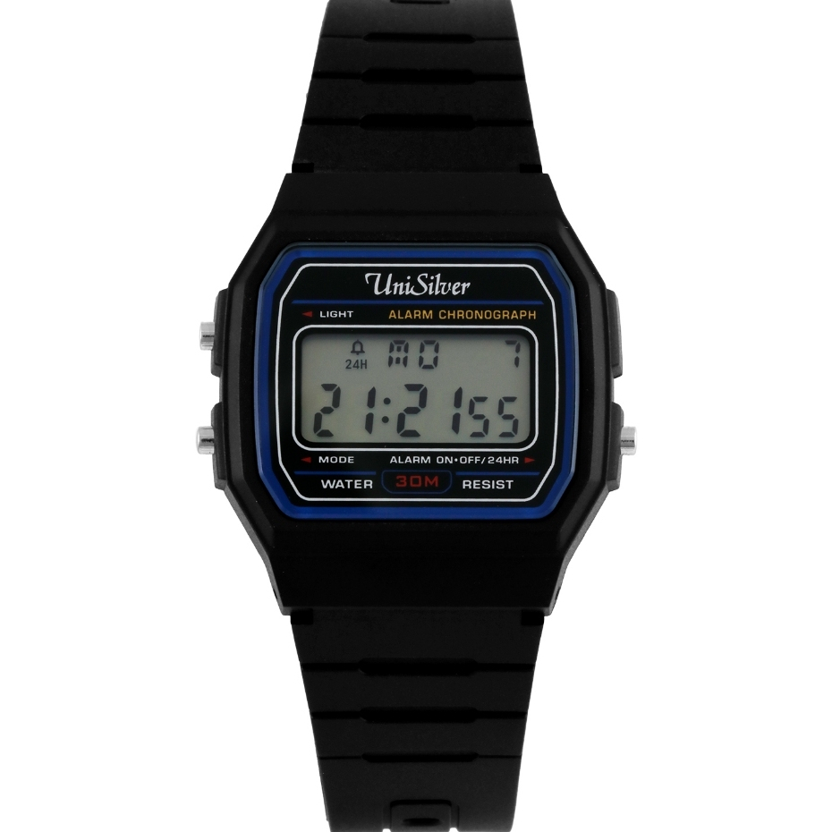 UniSilver TIME Womens Black Digital watch KW4091-1001 | Shopee Philippines