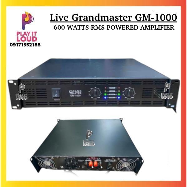 Live Grandmaster GM-1000 600W RMS Powered Amplifier | Shopee Philippines