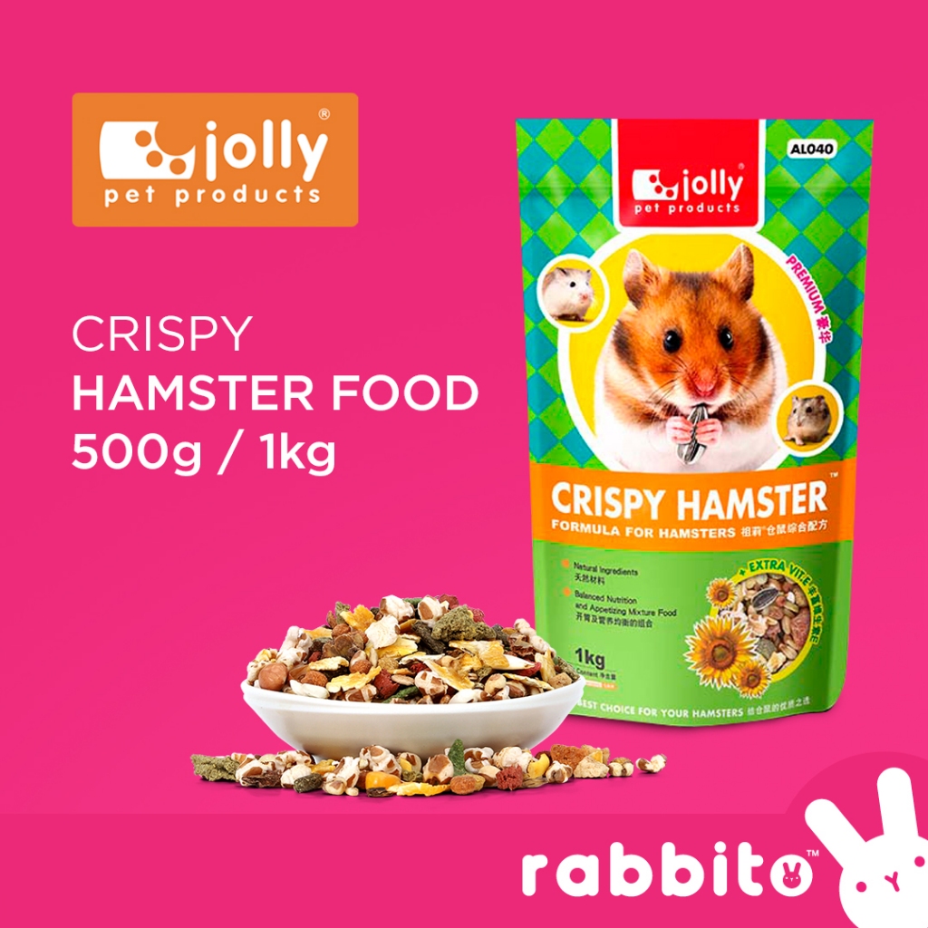 Jolly Crispy Hamster Food 500g / 1kg Premium Formula for hamsters ...