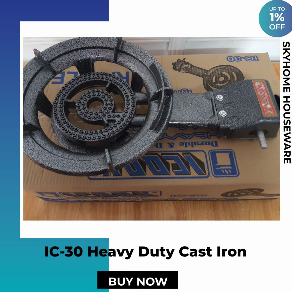 iCook IC-30 Heavy Duty Cast Iron Automatic Ignition | Shopee Philippines