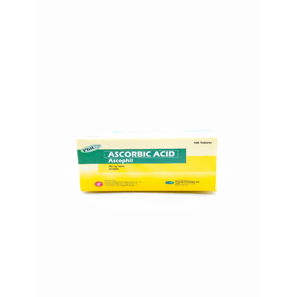 Ascophil Ascorbic Acid 500mg Tab 100's | Shopee Philippines