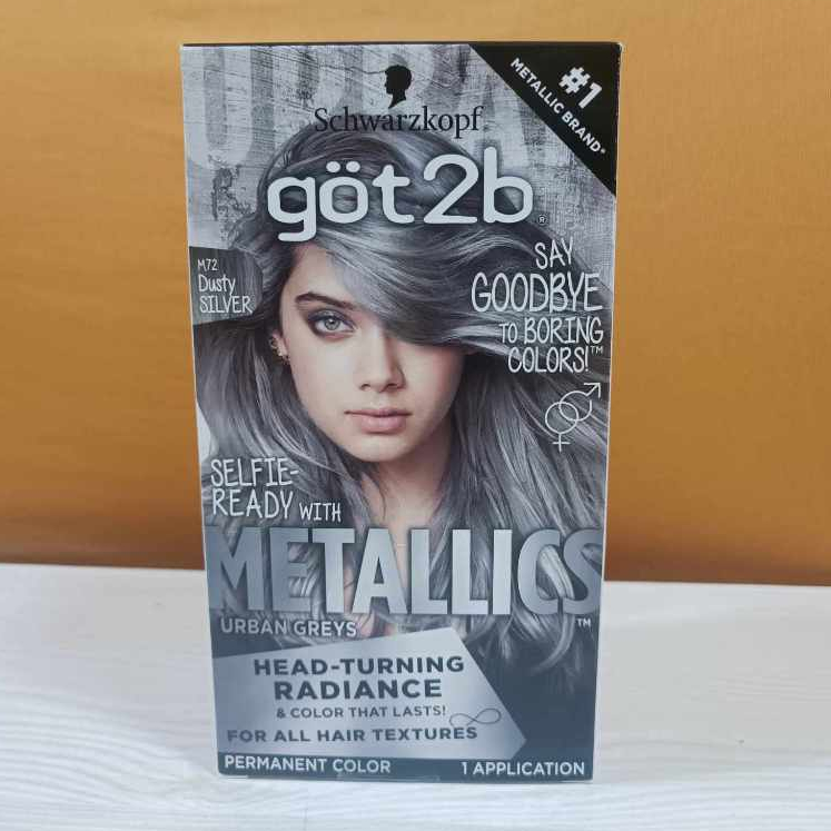Got2b Metallics Permanent Hair Color, M72 Dusty Silver | Shopee Philippines
