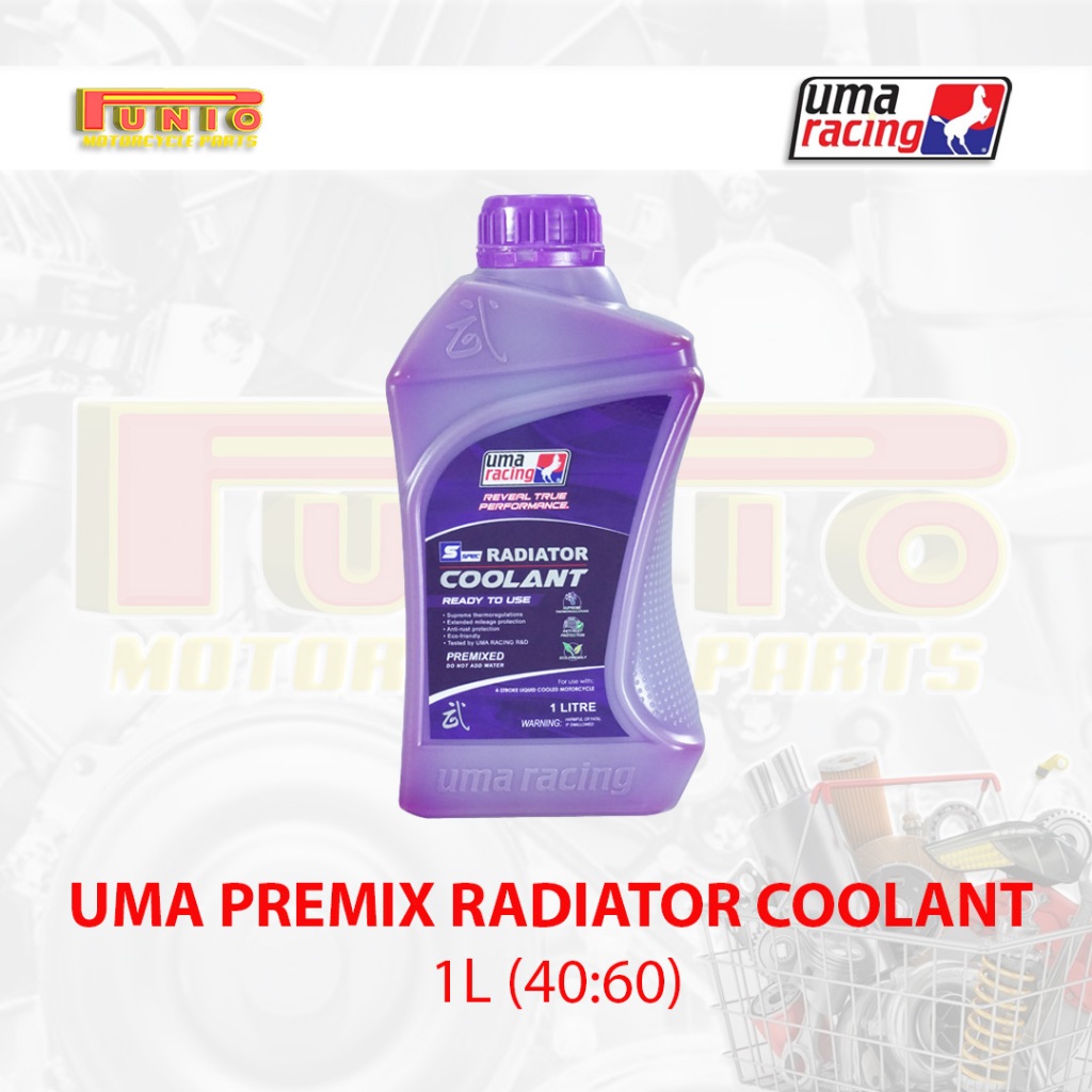 NEW! UMA RACING PREMIX RADIATOR COOLANT (40.60) 1 LITER | Shopee ...