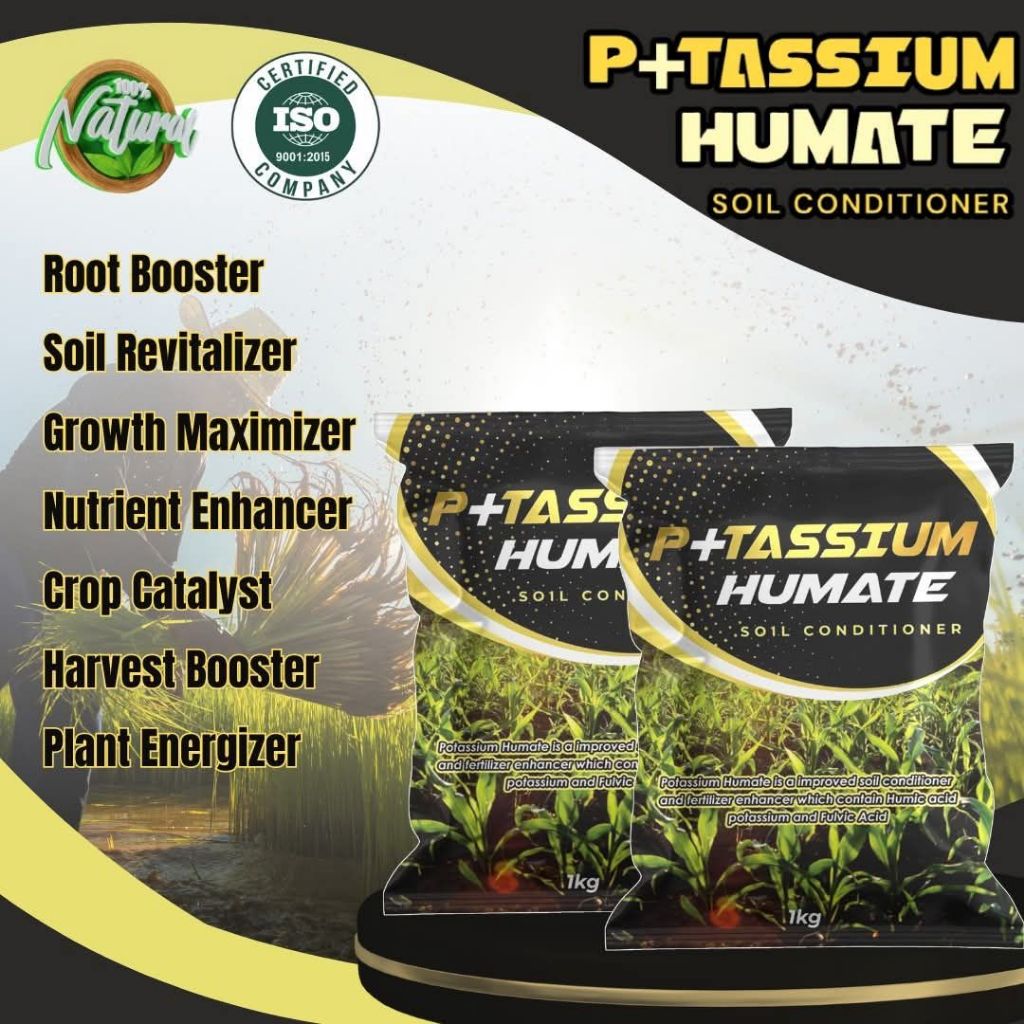 POTASSIUM HUMATE(1 KILOGRAM) Soil Conditioner/Humic Acid/Fulvic Acid ...