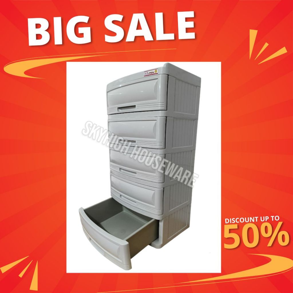 #2568-5D J&T Smiley Drawer / Aesthetic Drawer / 5 layer drawer ...