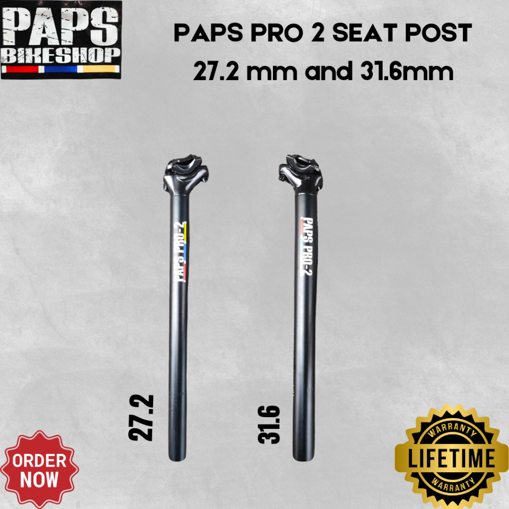 PAPS PRO 2 27.2mm AND 31.6mm SEAT POST FOR MOUNTAIN BIKE | Shopee ...