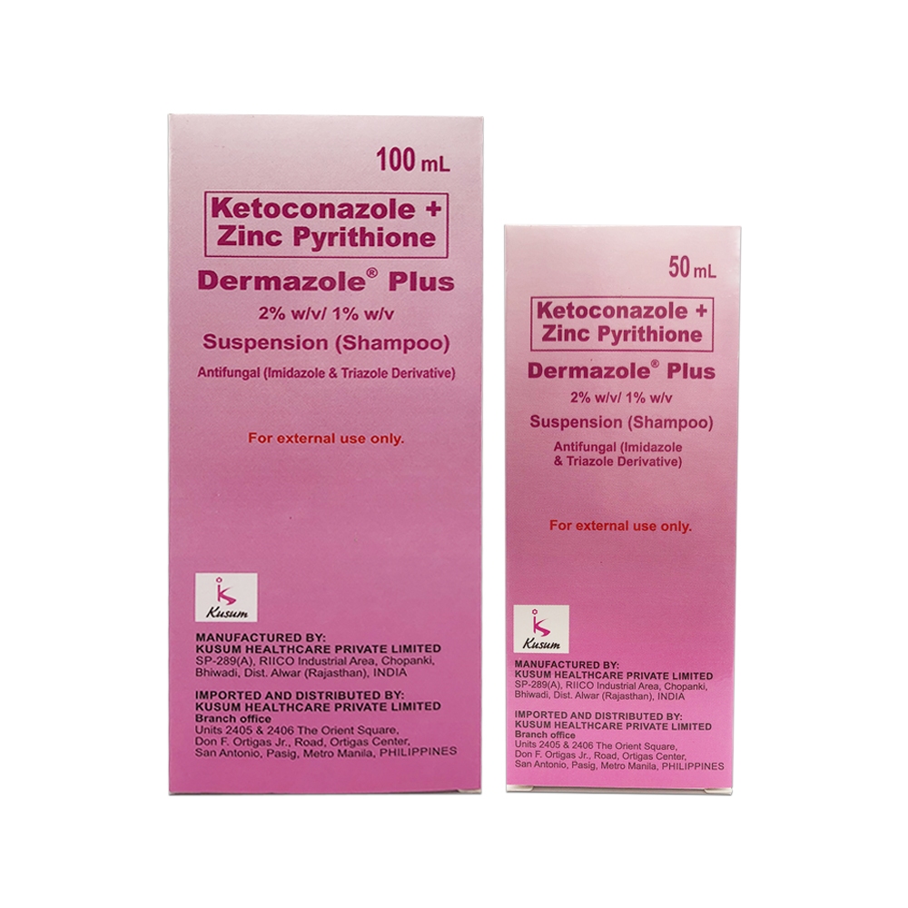 Dermazole Plus Suspension Antifungal Shampoo 50ml / 100ml / LL Skincare ...