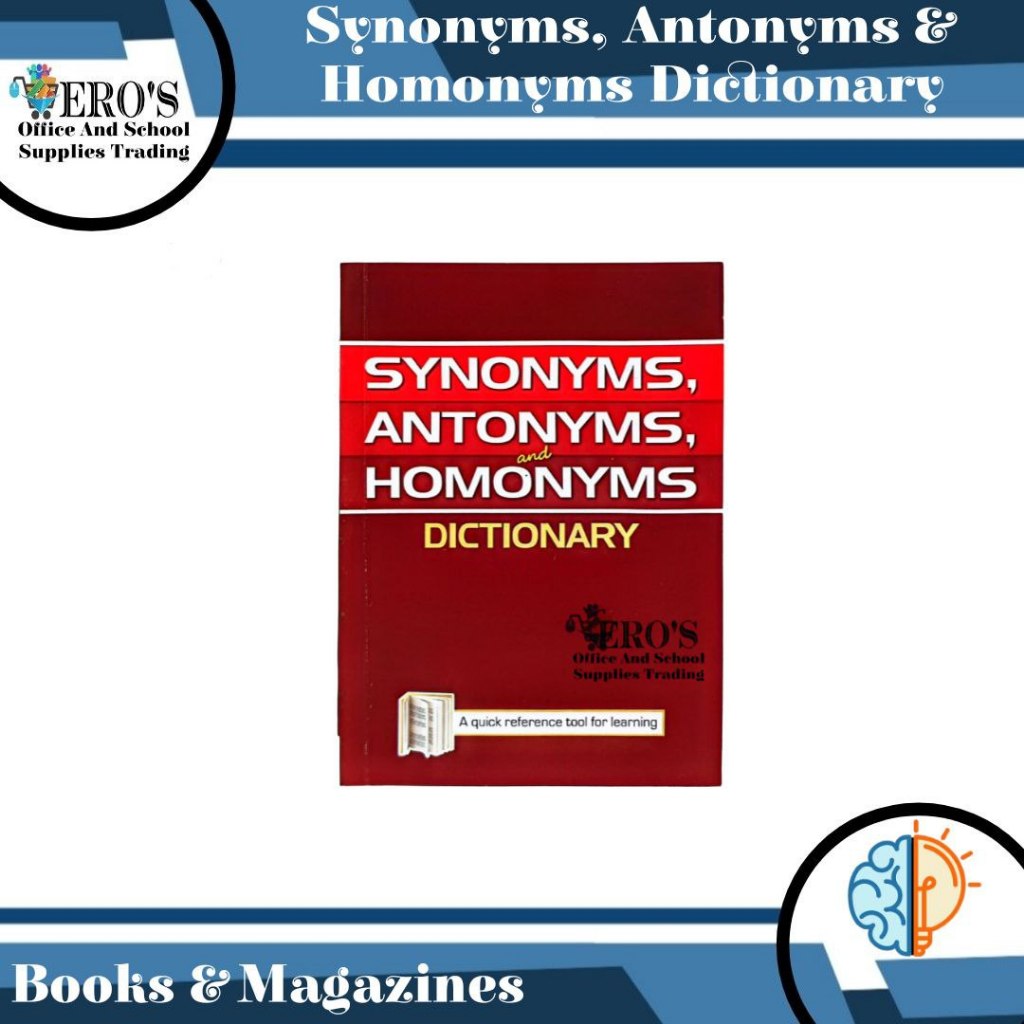 Synonyms, Antonyms & Homonyms Dictionary (Medium) | Shopee Philippines