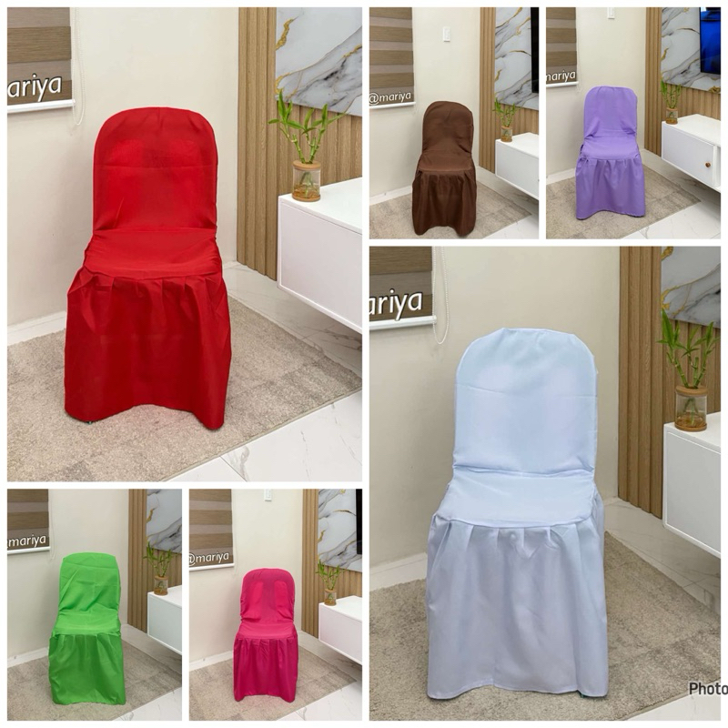 Chair cover for Monoblock Chair Standard Size Geena and Katrina Cloth ...
