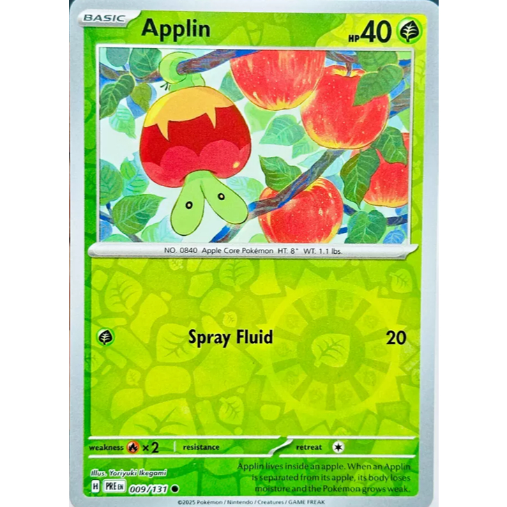 Pokemon TCG Applin 009/131 Prismatic Evolutions | Shopee Philippines