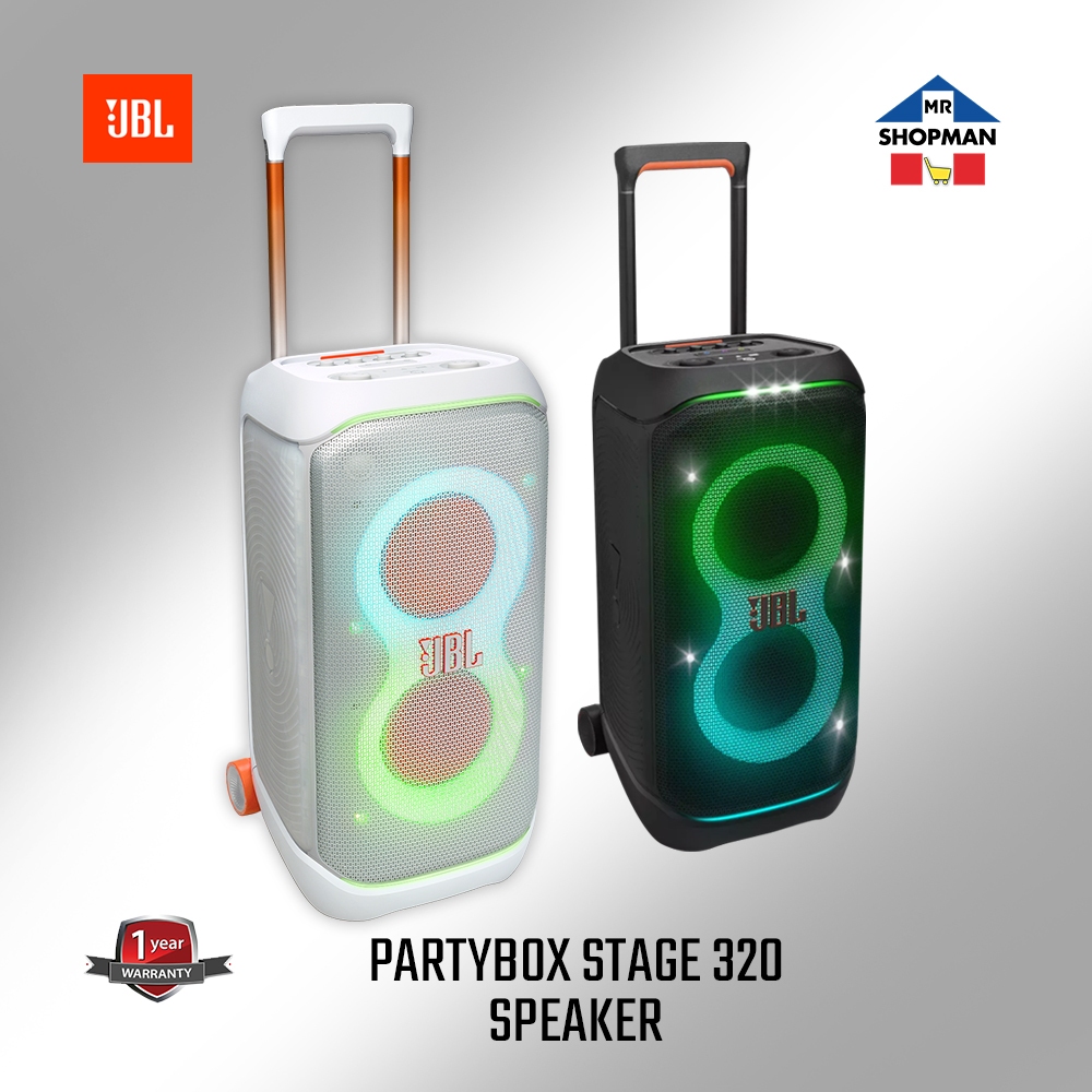 JBL 320 PartyBox Stage Black / White Wirelees Speaker | Shopee Philippines