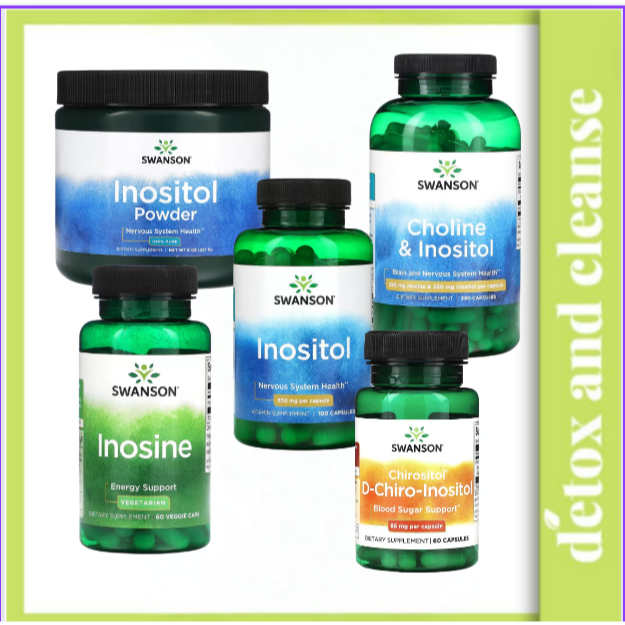 DetoxCleanse| Swanson, Inositol, 650 mg, Choline & Inositol, Inosine ...
