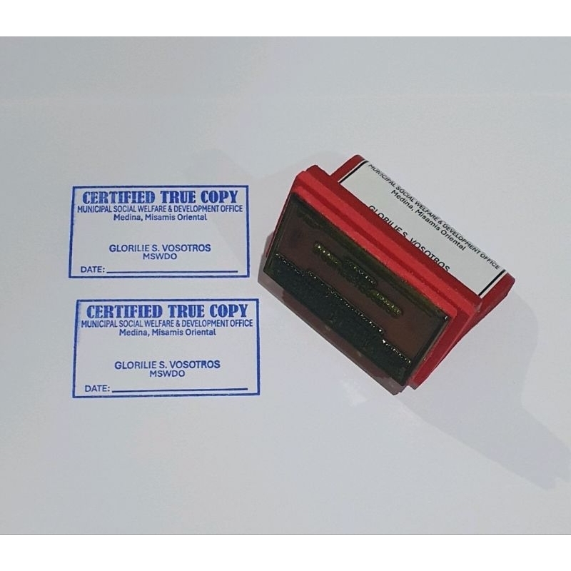 Rubber Stamp Machine Made Wooden Handle.'CERTIFIED TRUE COPY-8 ...