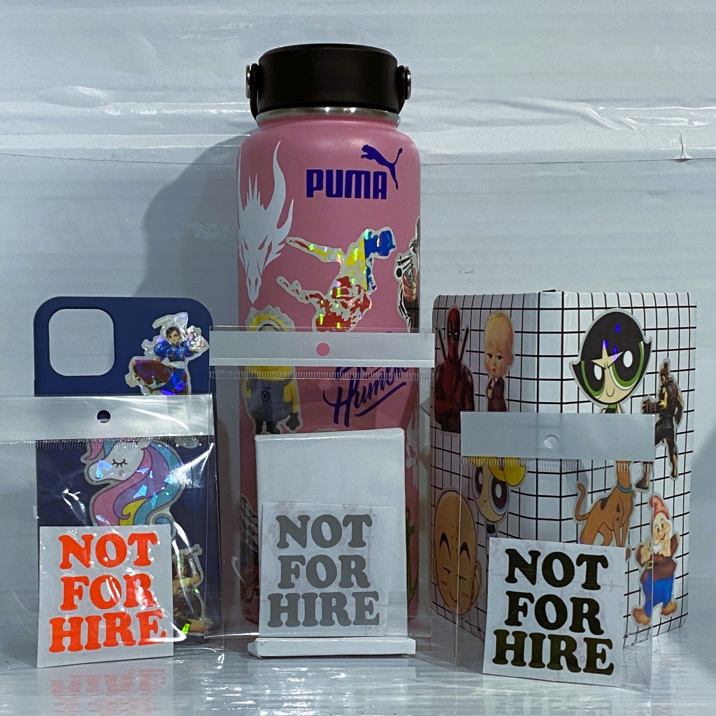 sticker decals buy 1 get 1 free not for hire logo waterproof sticker ...