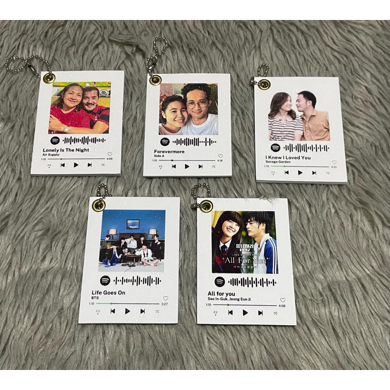 Spotify Inspired Keychain with Scannable Code | Shopee Philippines