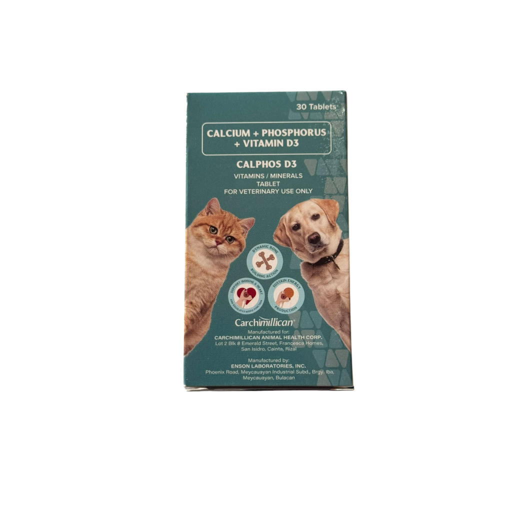 Calphos D3 Tablet 30pcs CALCIUM + PHOSPHORUS + VITAMIN D3 | Shopee ...