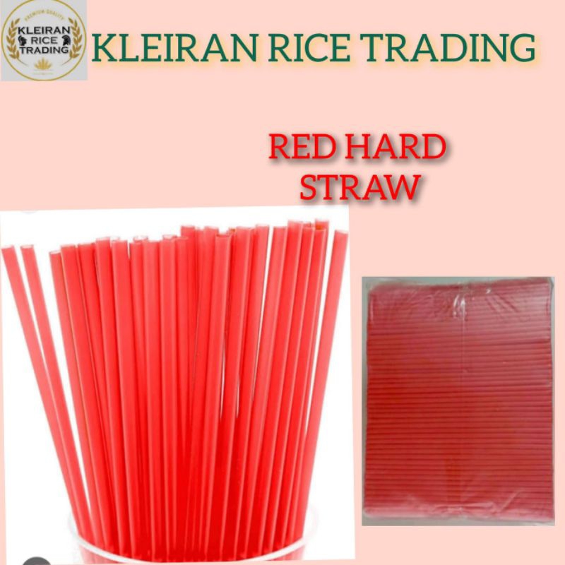 Red Hard Straw 1Pack | Shopee Philippines