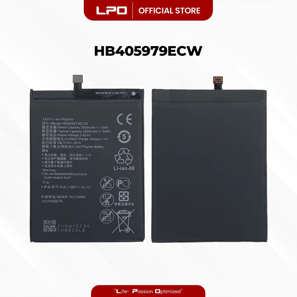 Hua. wei Y6 Pro 2019 Battery | HB405979ECW | 3.82V 11.54Wh 3020mAh ...